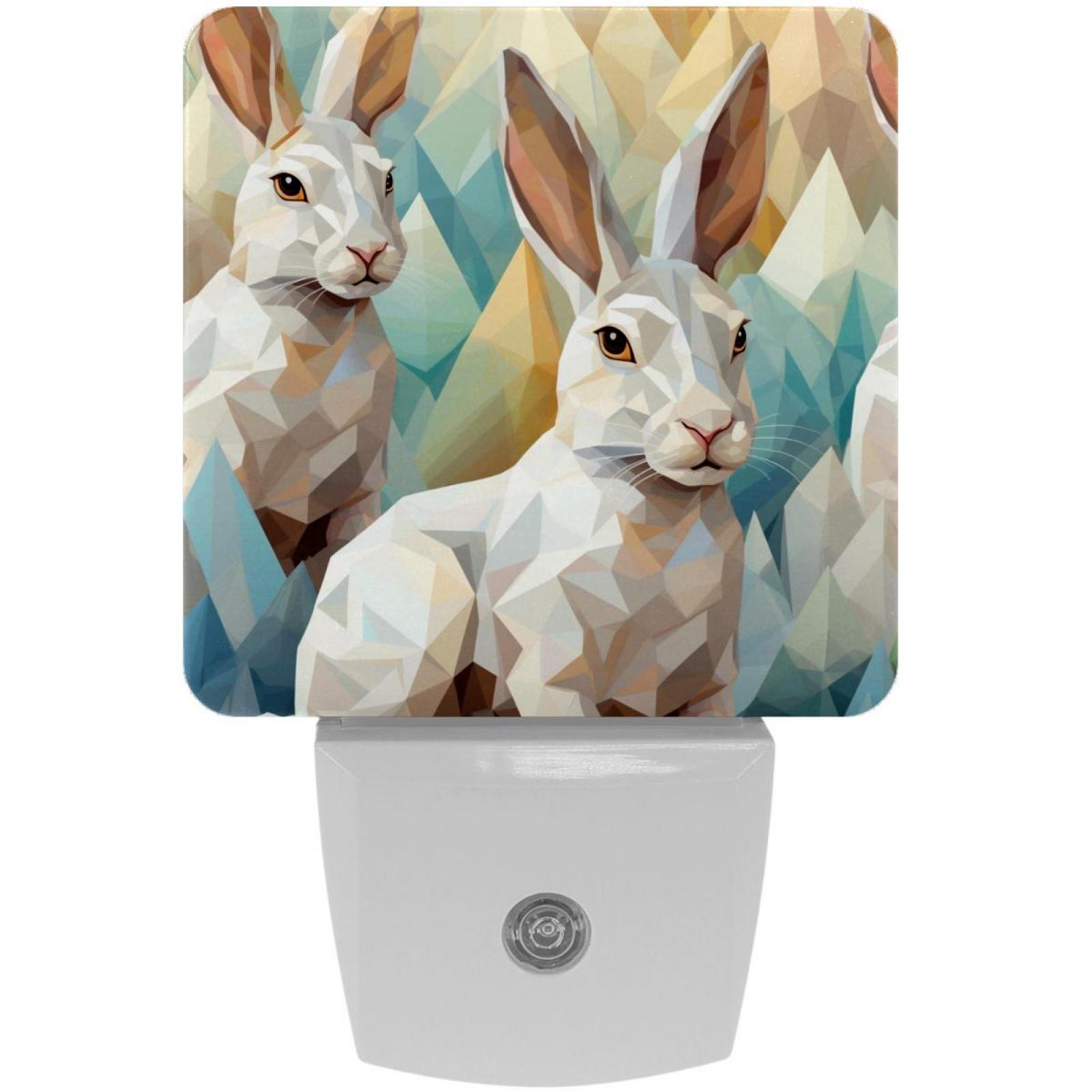 Rabbit LED Square Night Lights - Stylish and Convenient Illumination ...