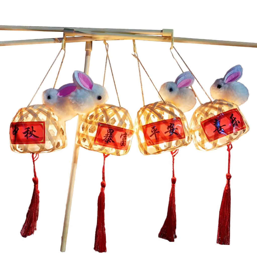 Rabbit Lantern MidAutumn Festival Handheld Lantern Cute Led Lantern ...