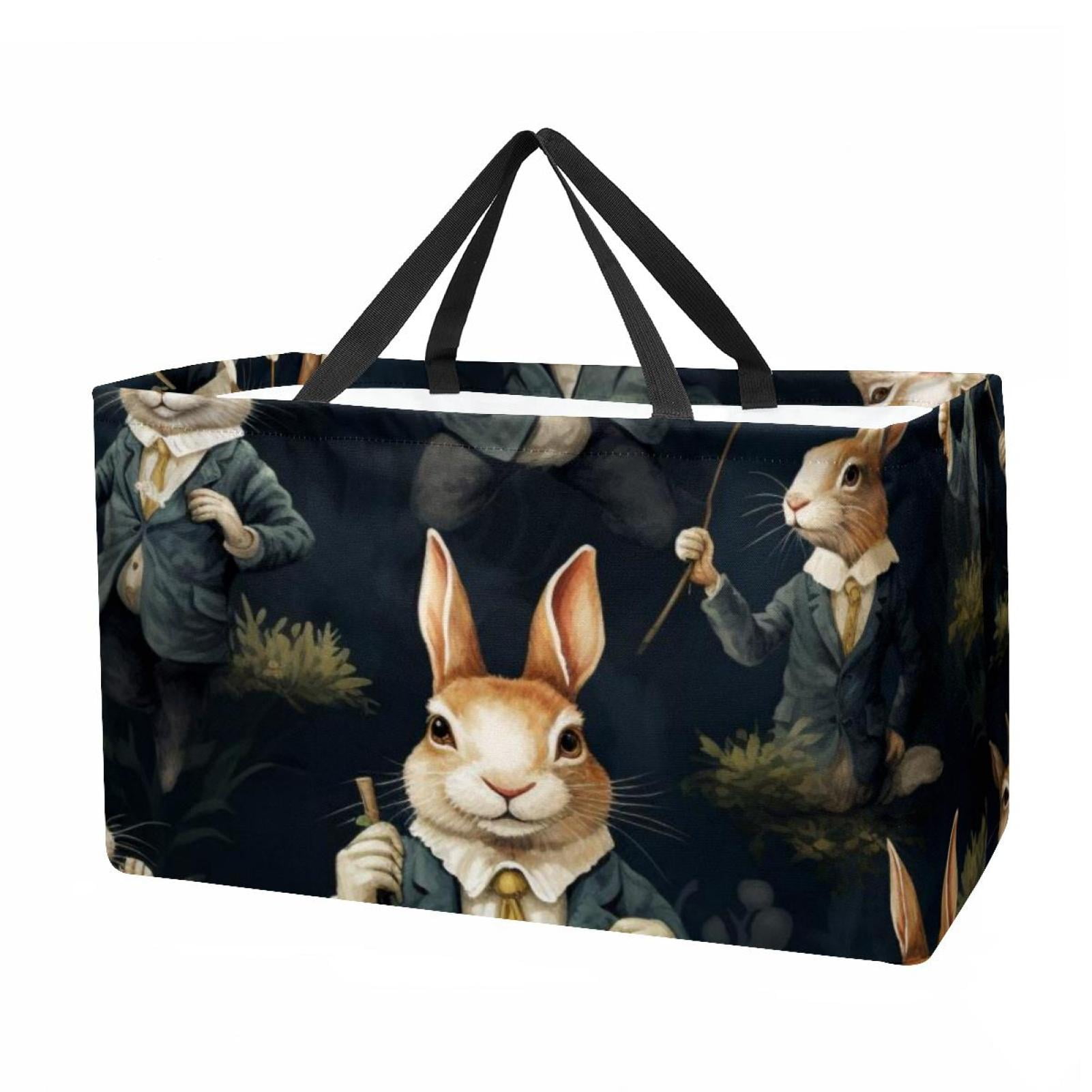 Rabbit Large Capacity Reinforced Oxford Cloth Storage Bin - Reusable ...