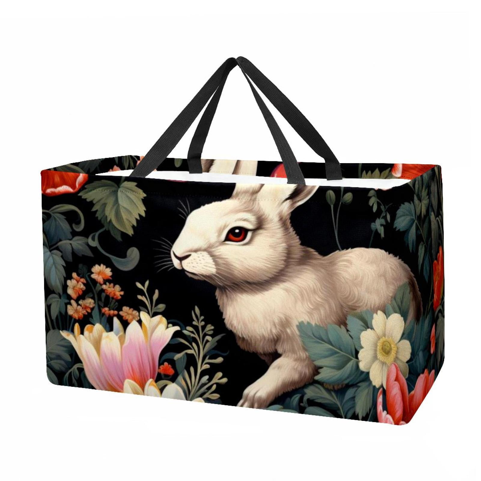 Rabbit Large Capacity Reusable Foldable Cube Organizer with Oxford ...