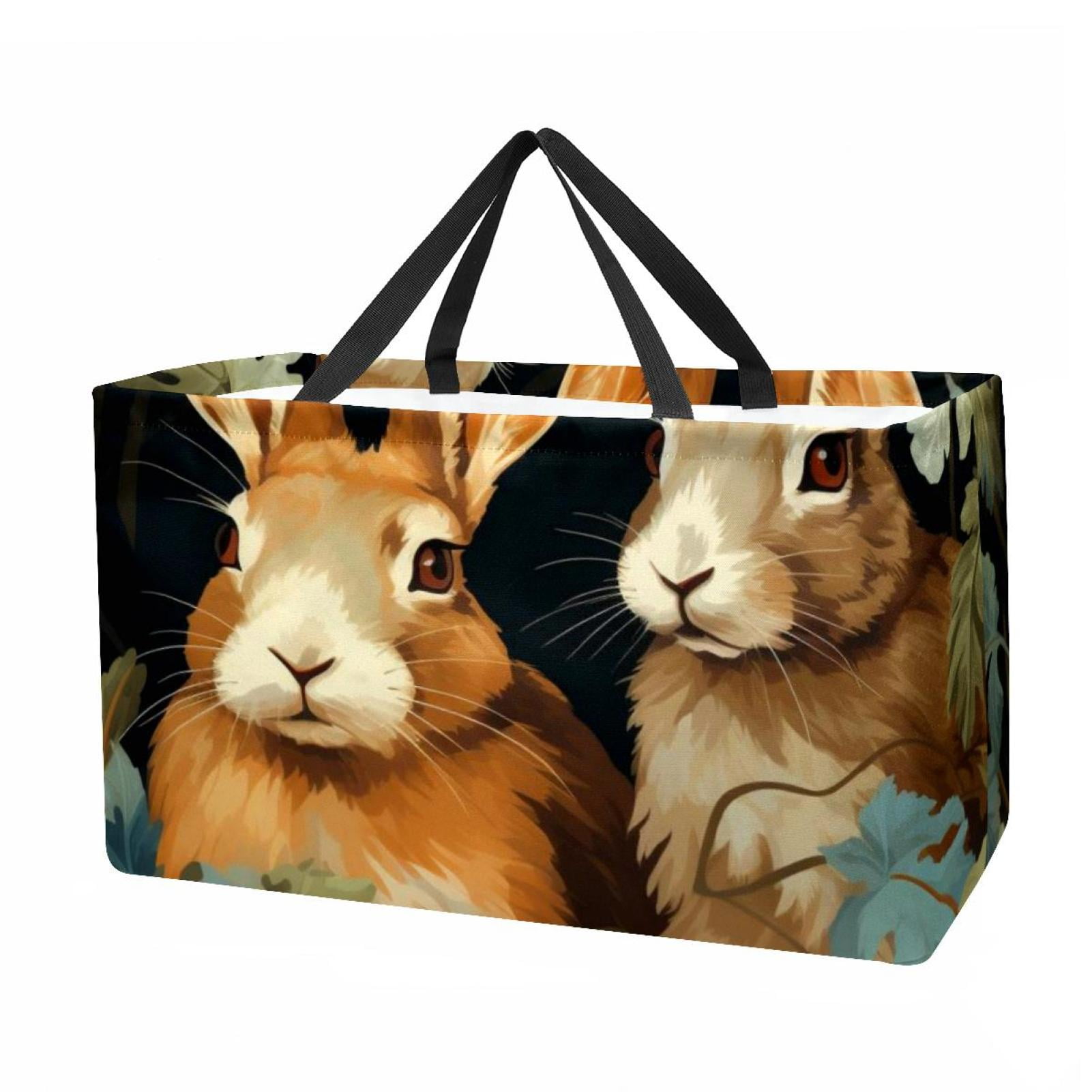 Rabbit Large Capacity Reusable Foldable Oxford Cloth Laundry Basket ...