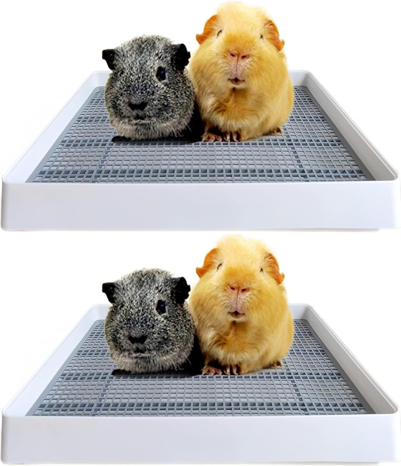 Rabbit Large Litter Box, Guinea Pig Training Pan Cage with Toilet Tray ...