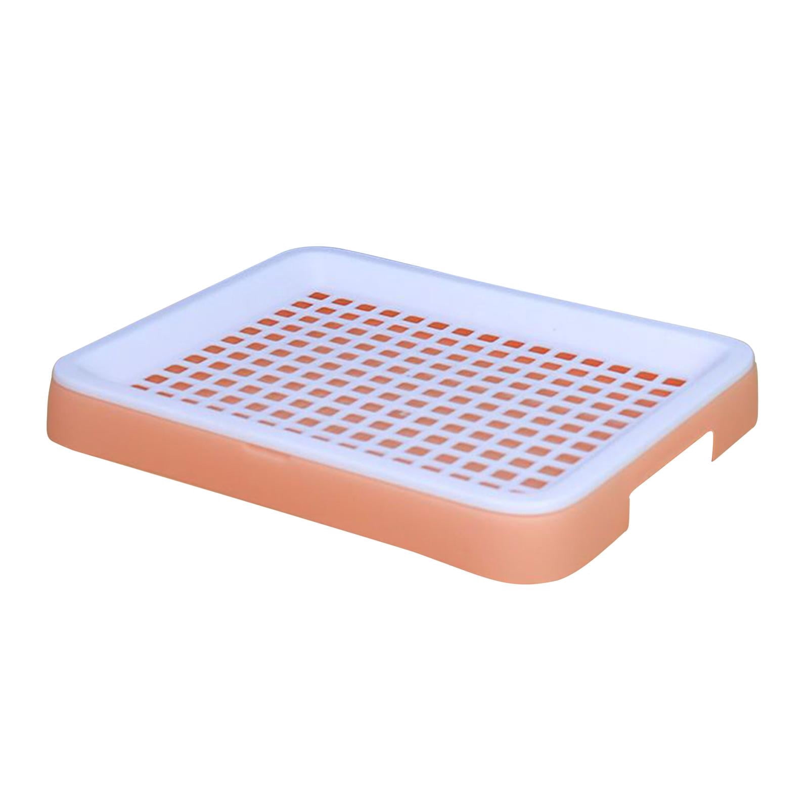 Rabbit Litter Box Double Layer Pee Pan Tray for Guinea Pigs Ferrets ...