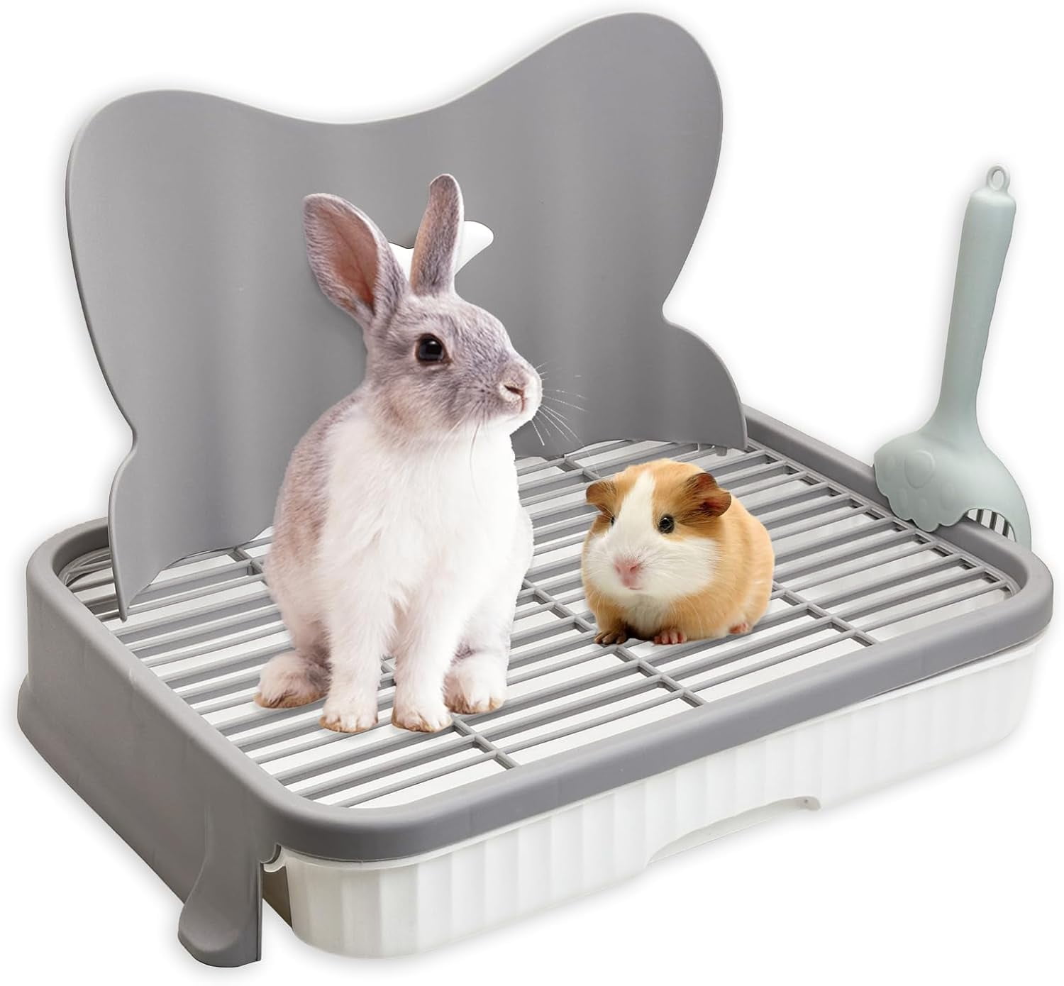 Rabbit Litter Box with Drawer, Guinea Pig Litter Box for Cage ...