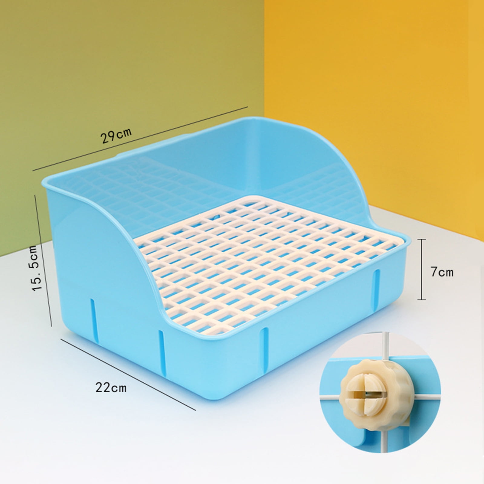 Rabbit Litter Box Pee Pan Tray Pet Toilet Corner Toilet Box Litter Pan ...