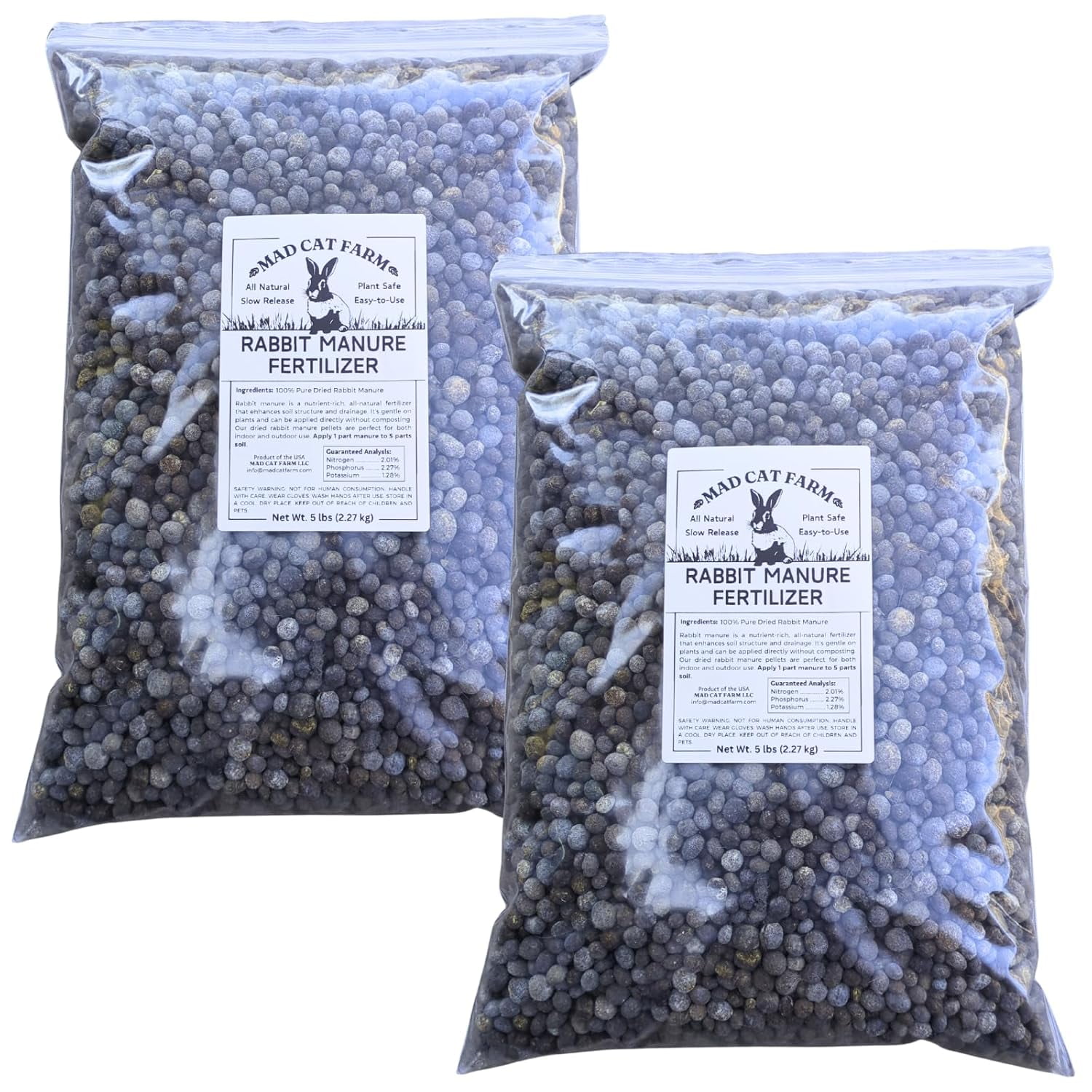 Rabbit Manure Pellets - All Natural Fertilizer for Vegetable Gardens ...