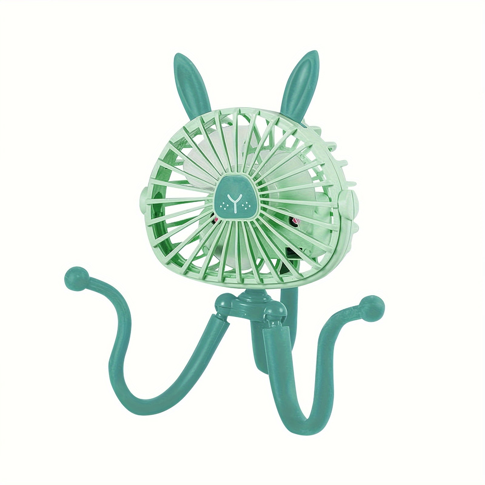 Rabbit Octopus USB Fan With Flexible Stand, Mini Clip-On Design, Quiet ...