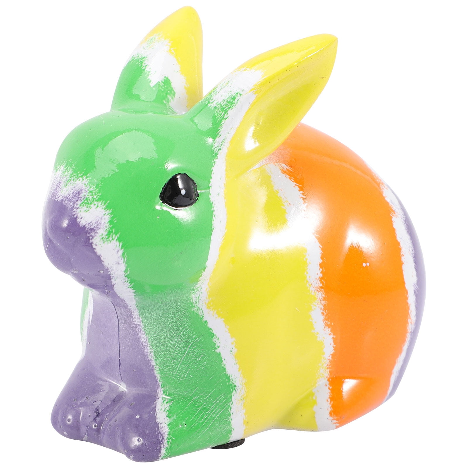 Rabbit Ornaments Resin Bunny Statues Decor Miniture Decoration Figurine ...