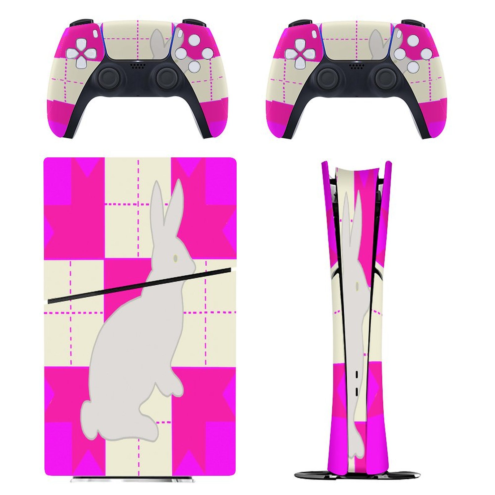 Rabbit PS5/PS5 Slim Digital Disc Skin Sticker For Console And ...