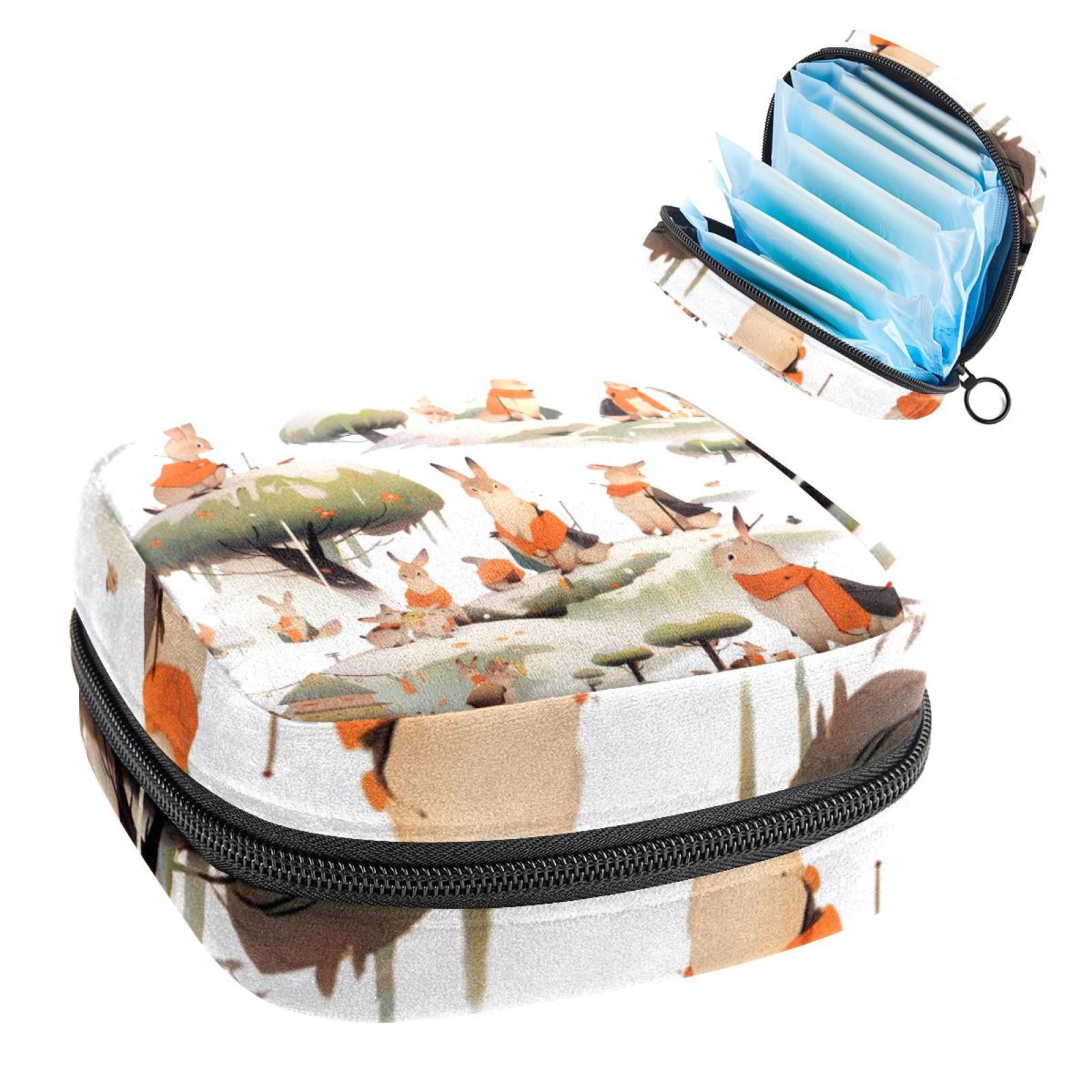 Rabbit Pad Bag Storage Organizer Pouch for Menstrual Hygiene Products ...