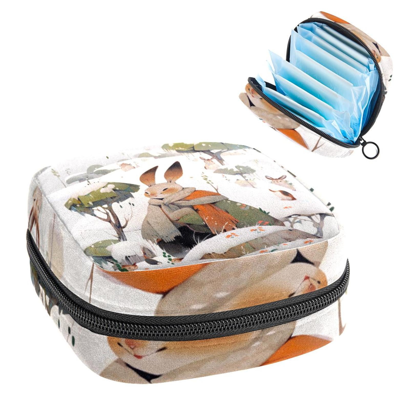 Rabbit Pad Bag Storage Organizer Pouch for Menstrual Hygiene Products ...