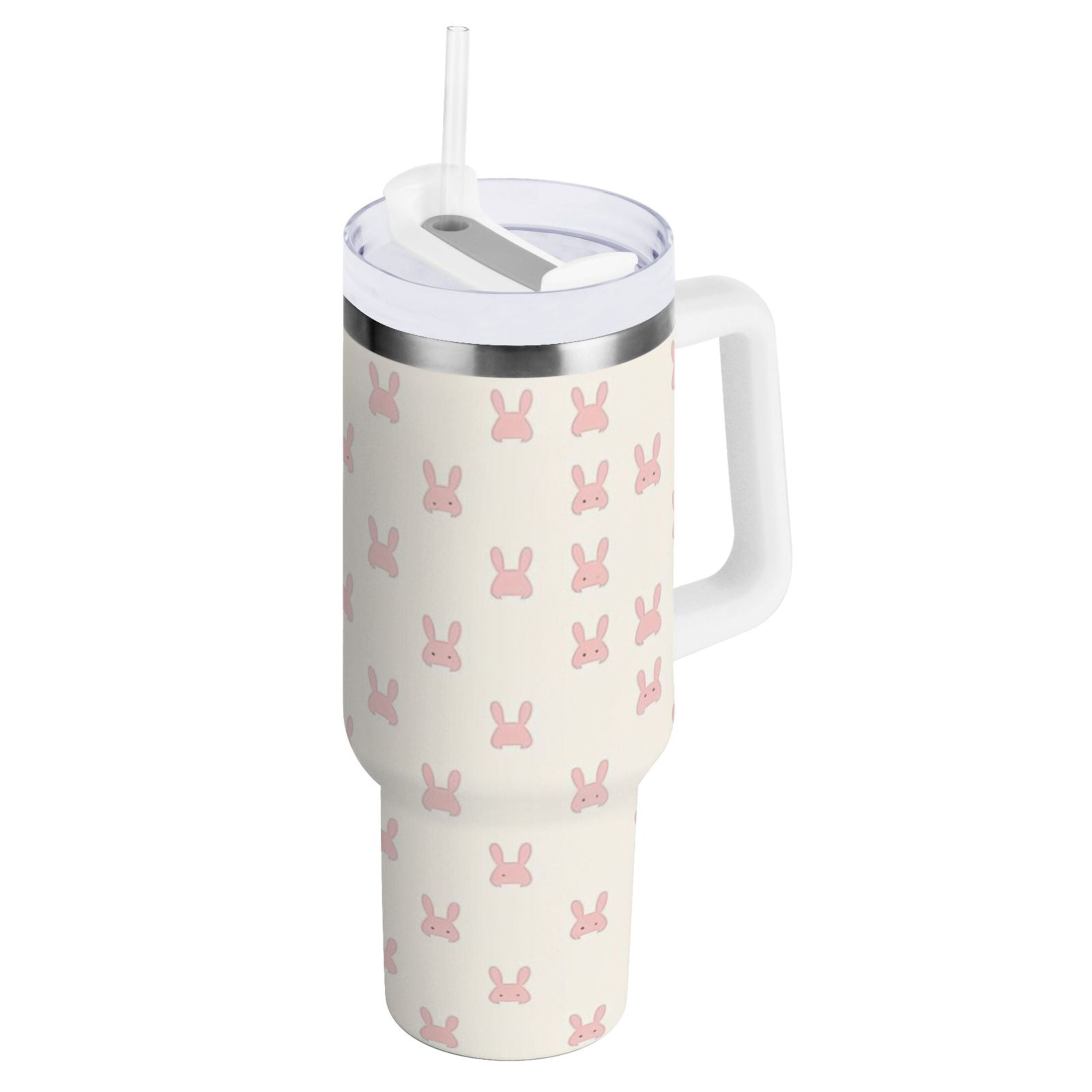 Rabbit Pattern Insulated Tumblers 40oz Double-Walled Stainless Steel ...