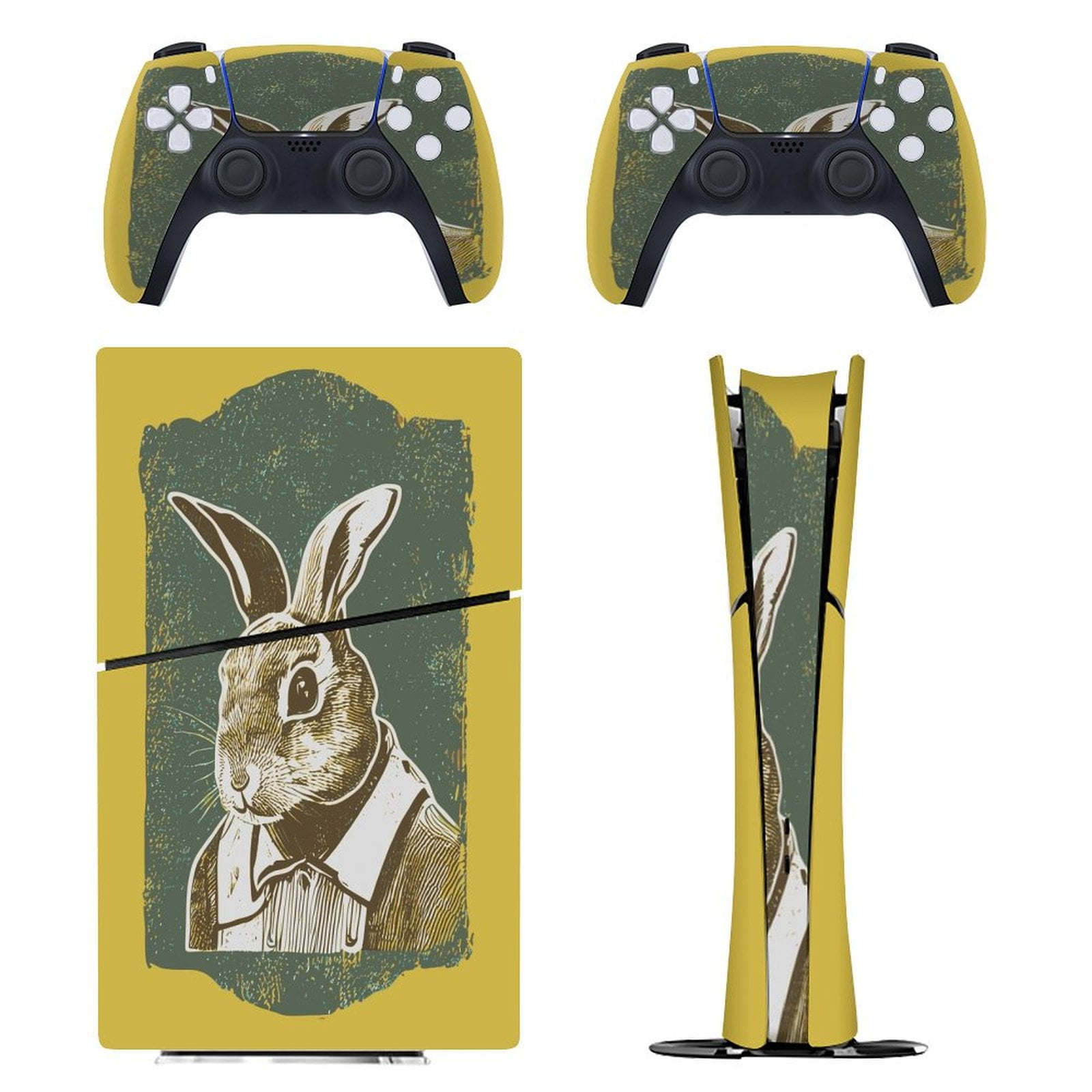 Rabbit, Personification, Portrait PS5/PS5 Slim Digital Disc Skin ...