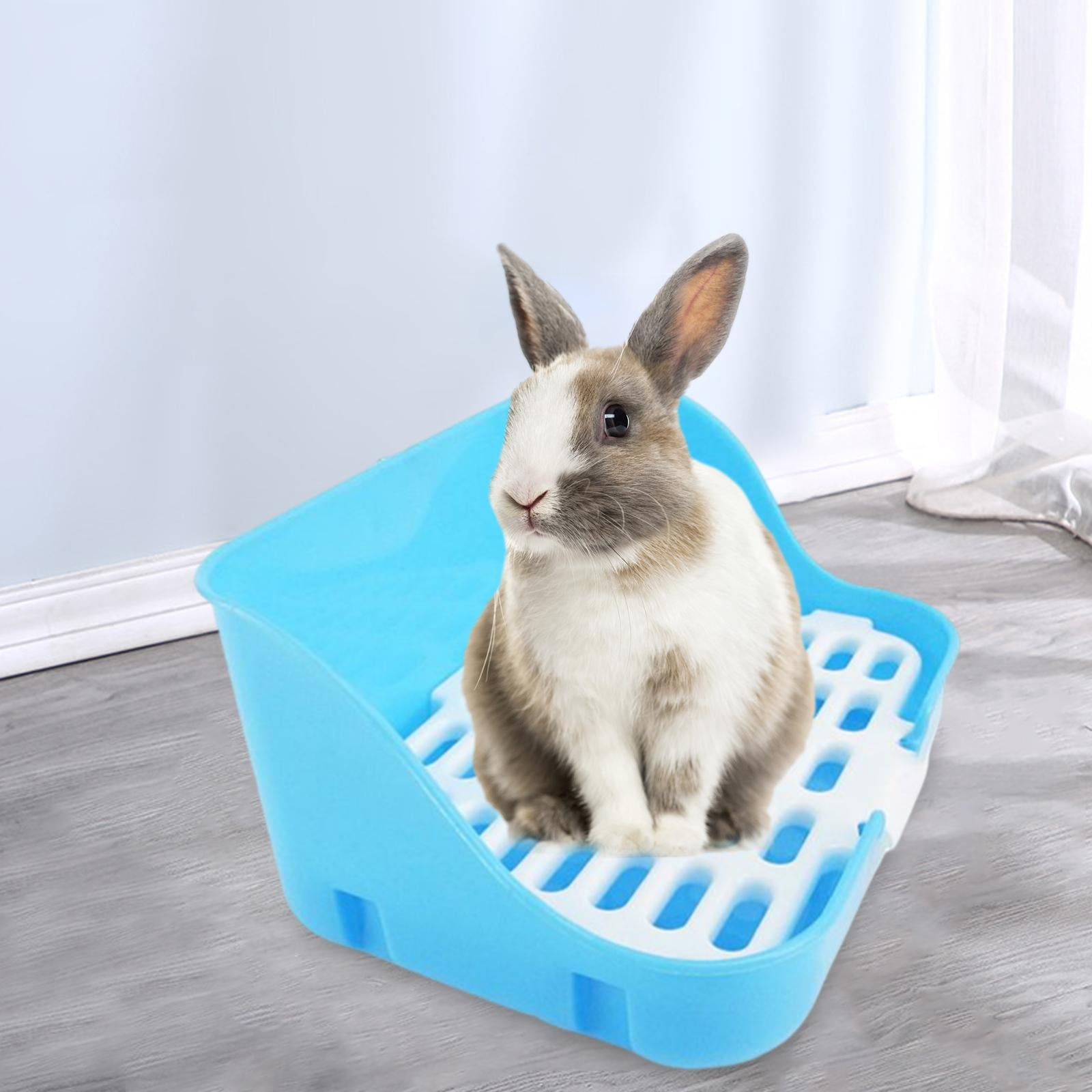 Rabbit Pet Cage Potty Trainer with Drawer Small Animals Cleaning Tool ...