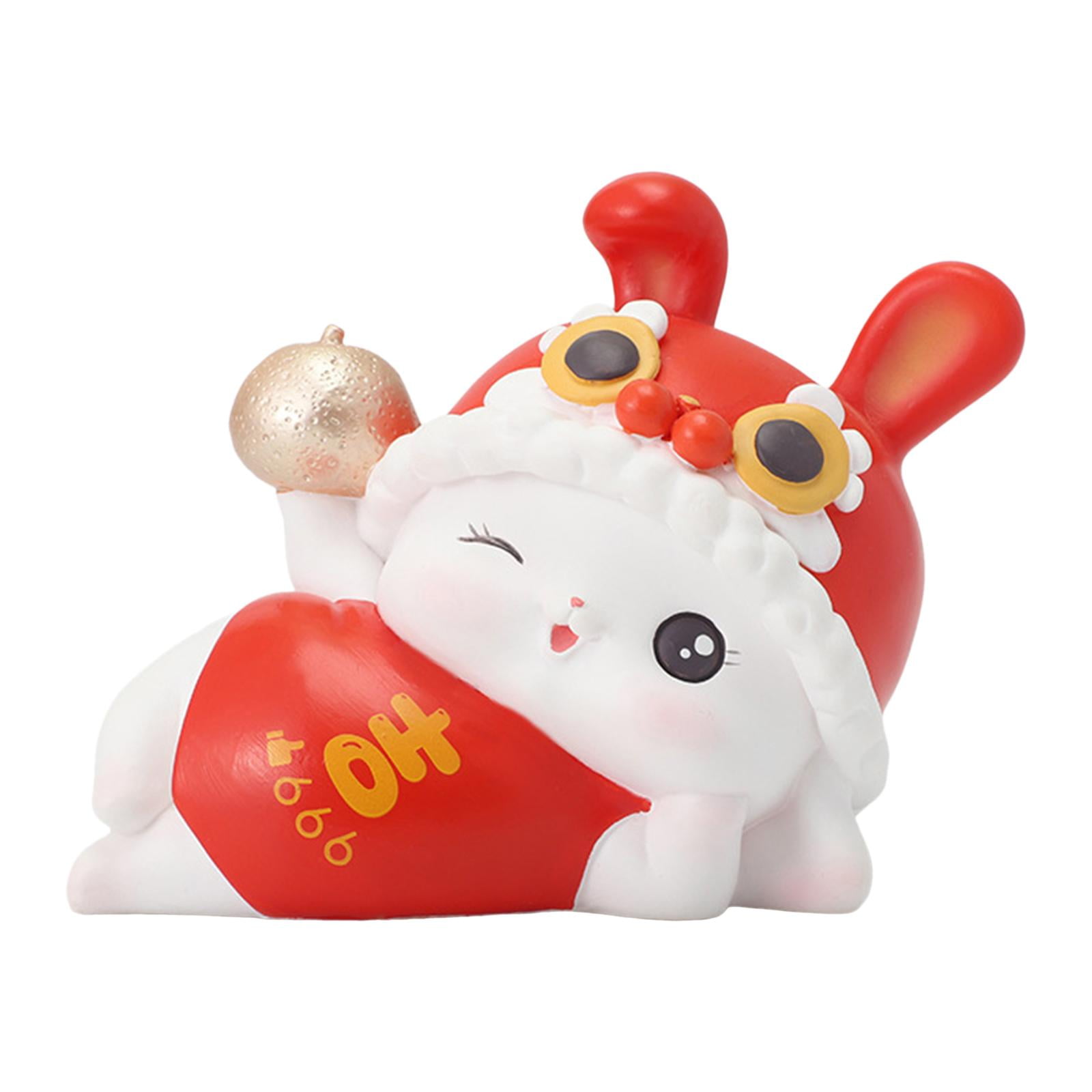 Rabbit Piggy Bank Animal Bunny Statue Saving Box Ornament Money Case ...