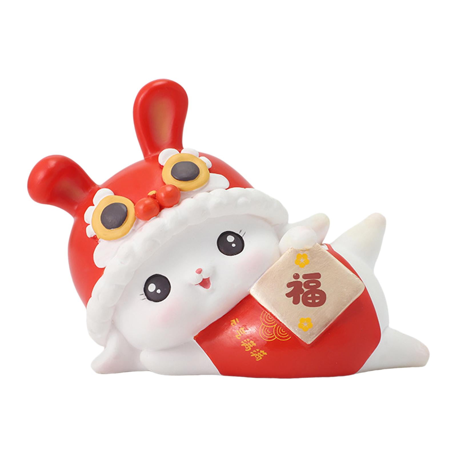 Rabbit Piggy Bank Animal Bunny Statue Saving Box Ornament Money Case ...