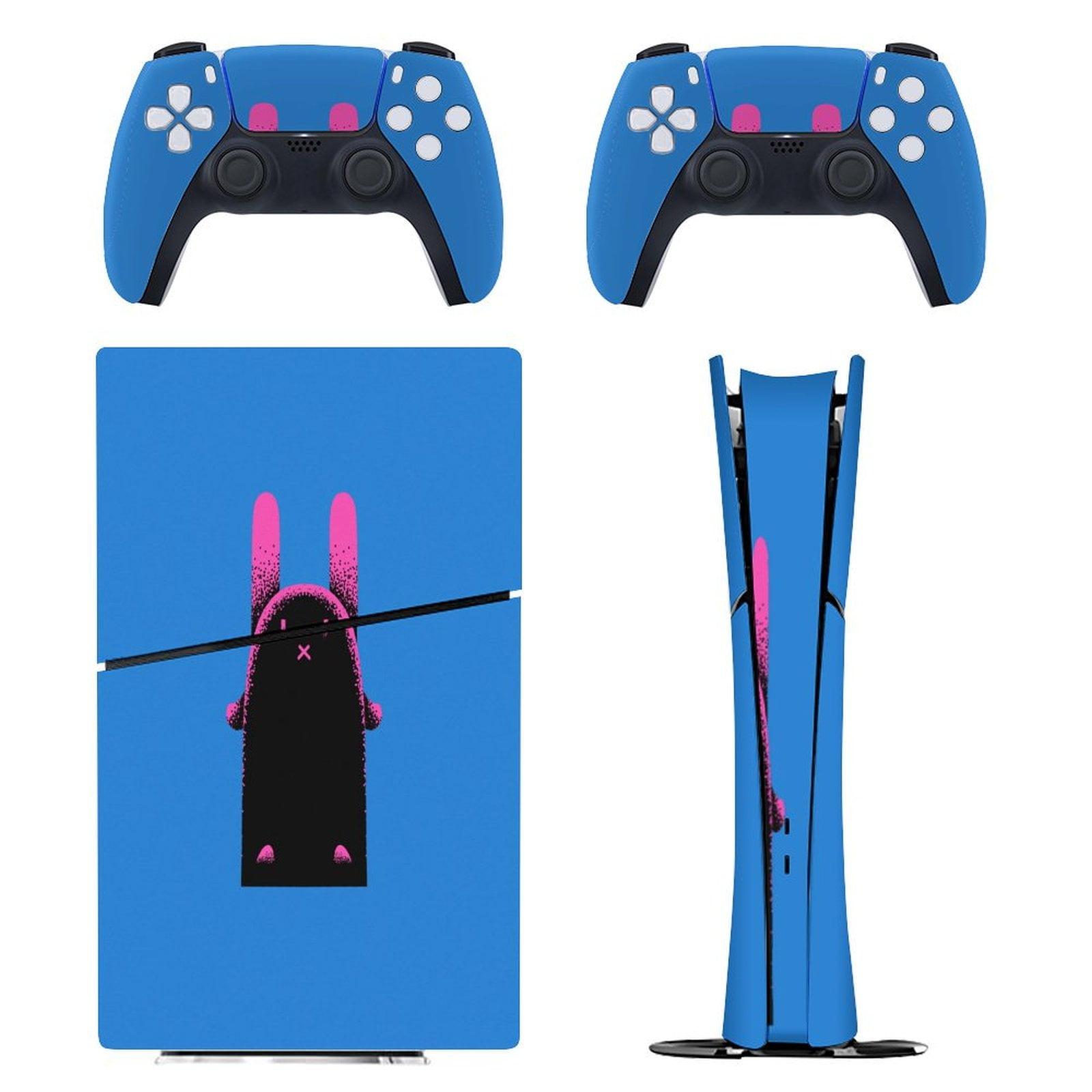 Rabbit Pink PS5/PS5 Slim Digital Disc Skin Sticker For Console And ...