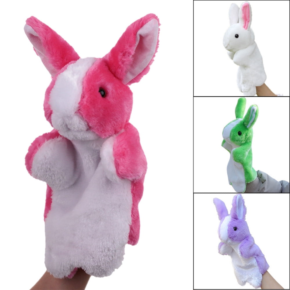 Rabbit Plush Finger Puppet,Cute Doll Rabbit Glove Hand,Hand Puppets ...