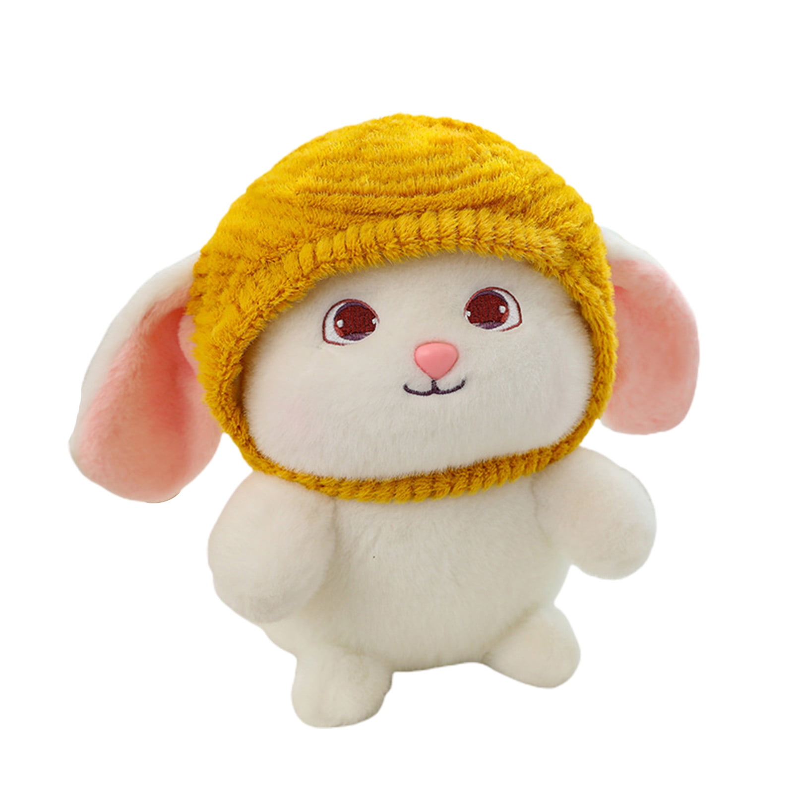 Rabbit Plush Toy PP Cotton Fully Filled Removable Hat Bunny Doll ...