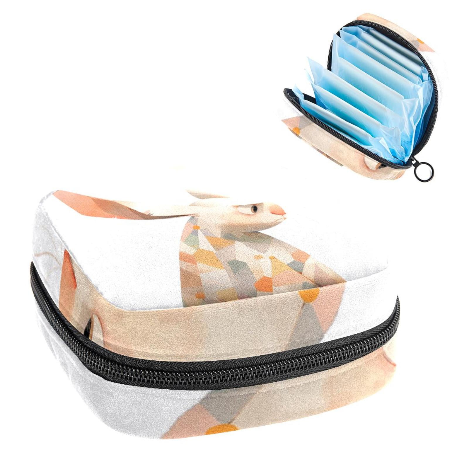 Rabbit Sanitary Bags Pad Bag Hidden Money Pouch for Travel Small ...