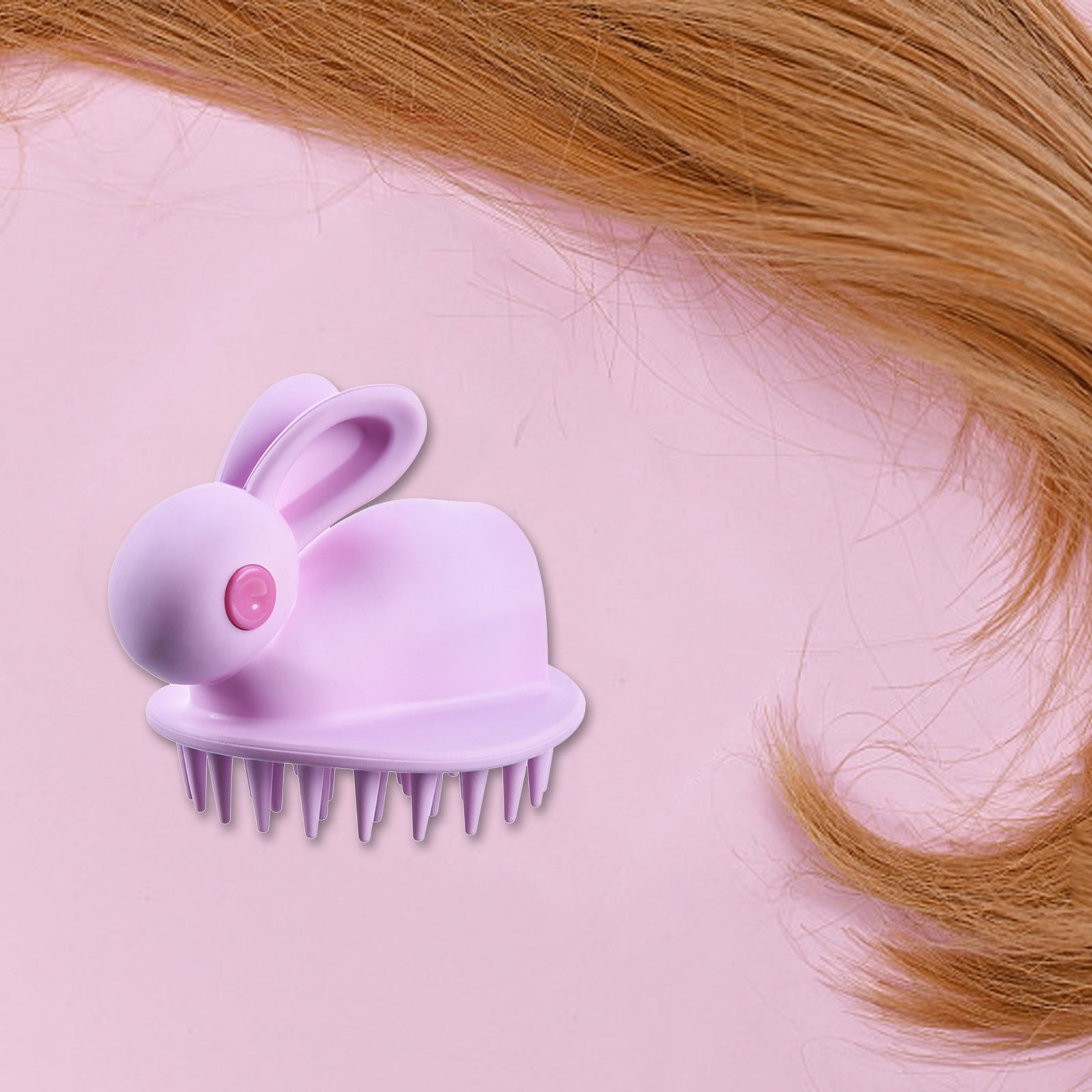 Rabbit Scalp Massager Hair Shower Brush Siliscrub Shampoo Brush Hair Scalp Brush Head Spa