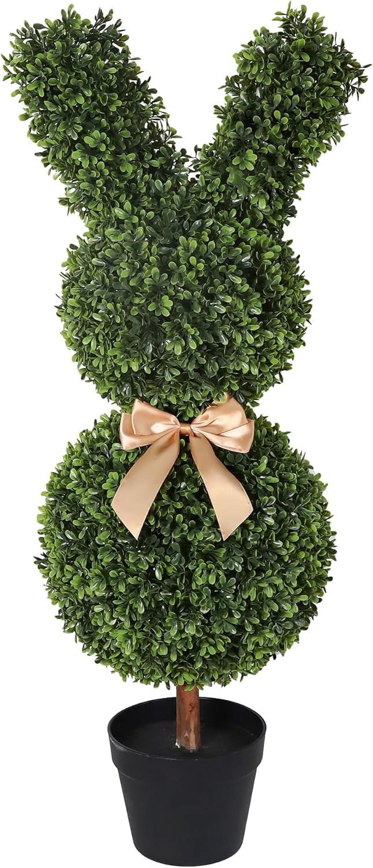 Rabbit- Shape Plants, Artificial Green Plants, Artificial Bunny-Shaped ...