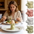 Rabbit Shaped Ceramic Storage Container, Multi Purpose Egg Holder for ...