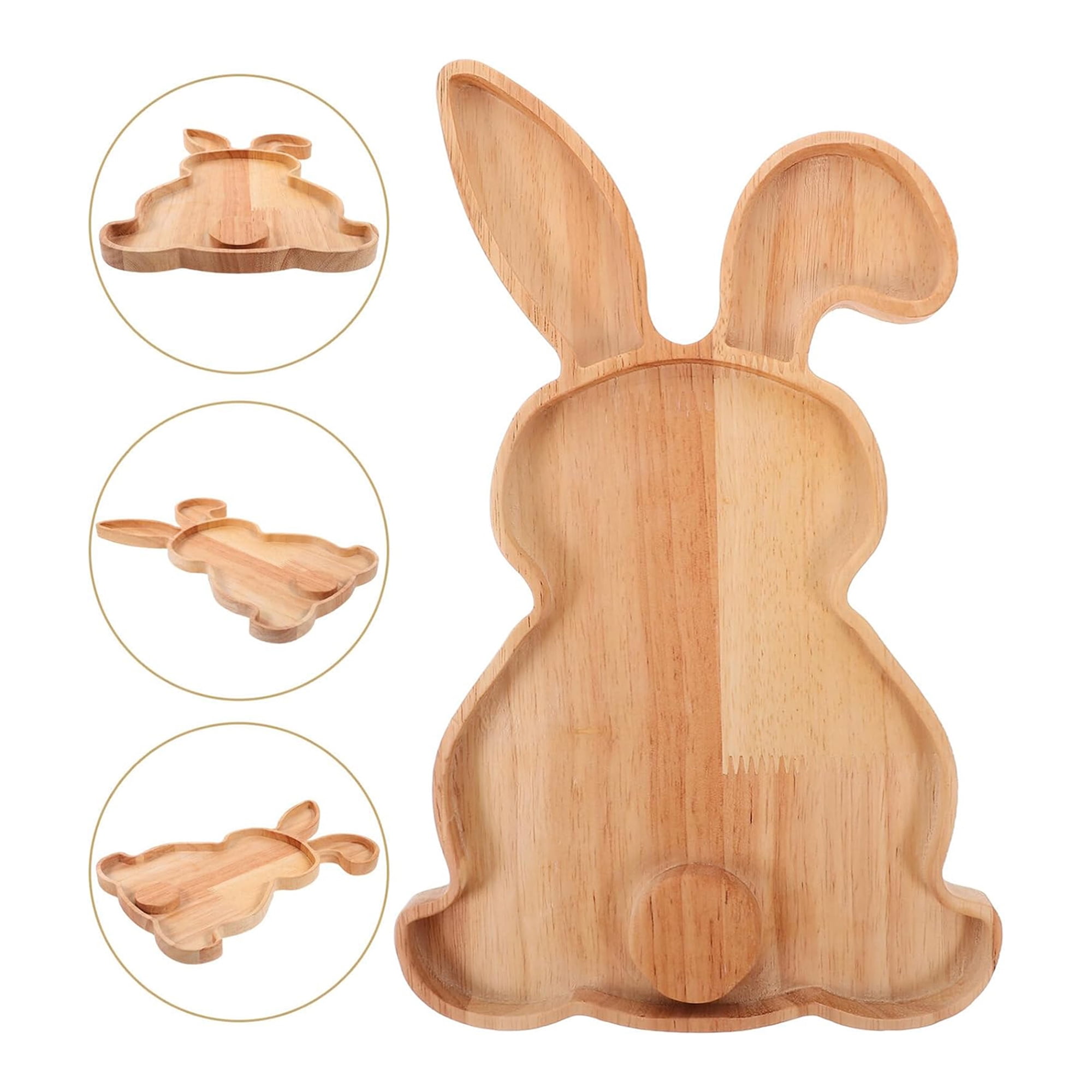 Rabbit Shaped Charcuterie Board Wood Bunny Cutting Board Cheese Board ...