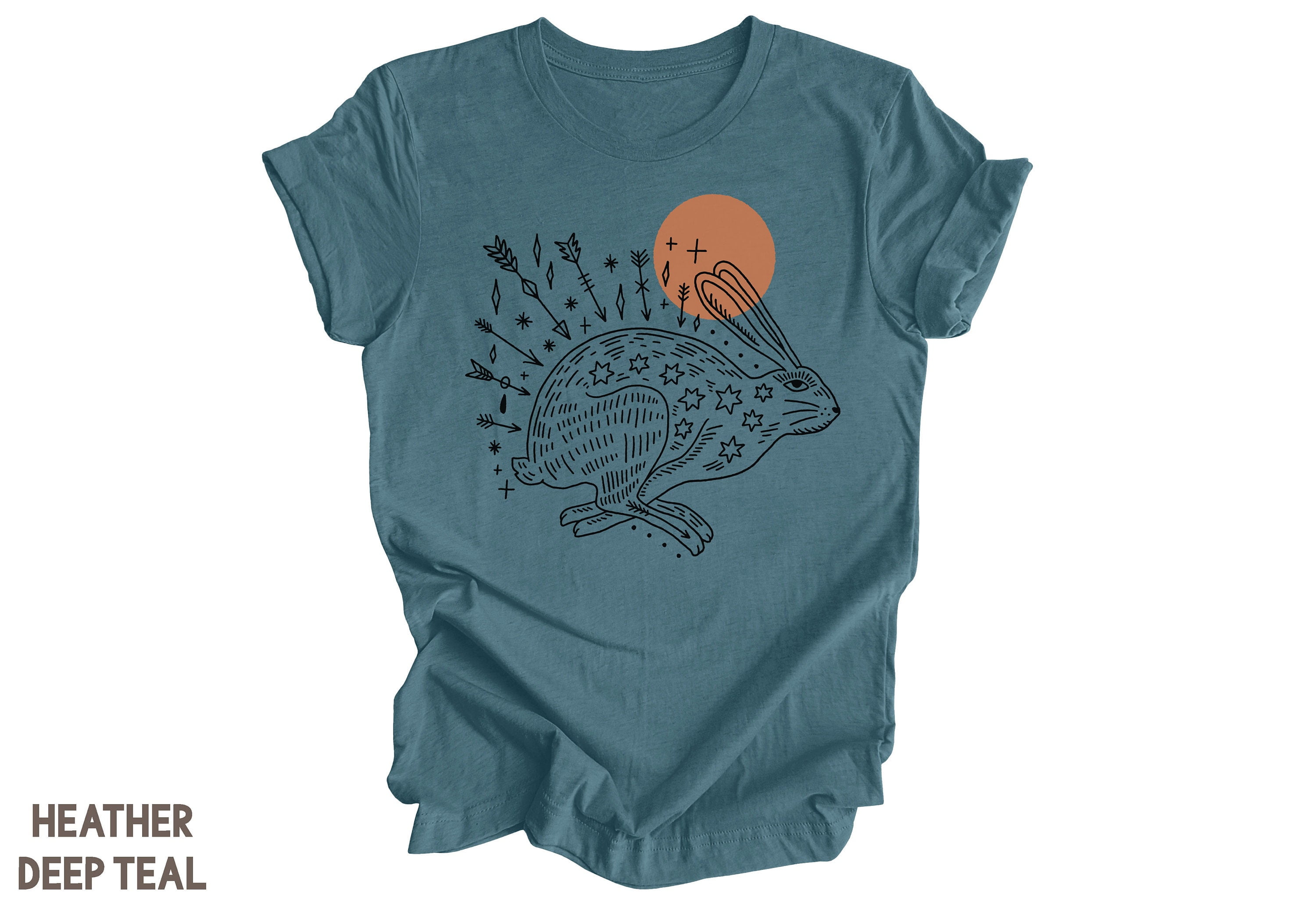 Rabbit Shirt, Rabbit Tshirt, Hare Shirt, Spirit Animal Shirt, Totem ...