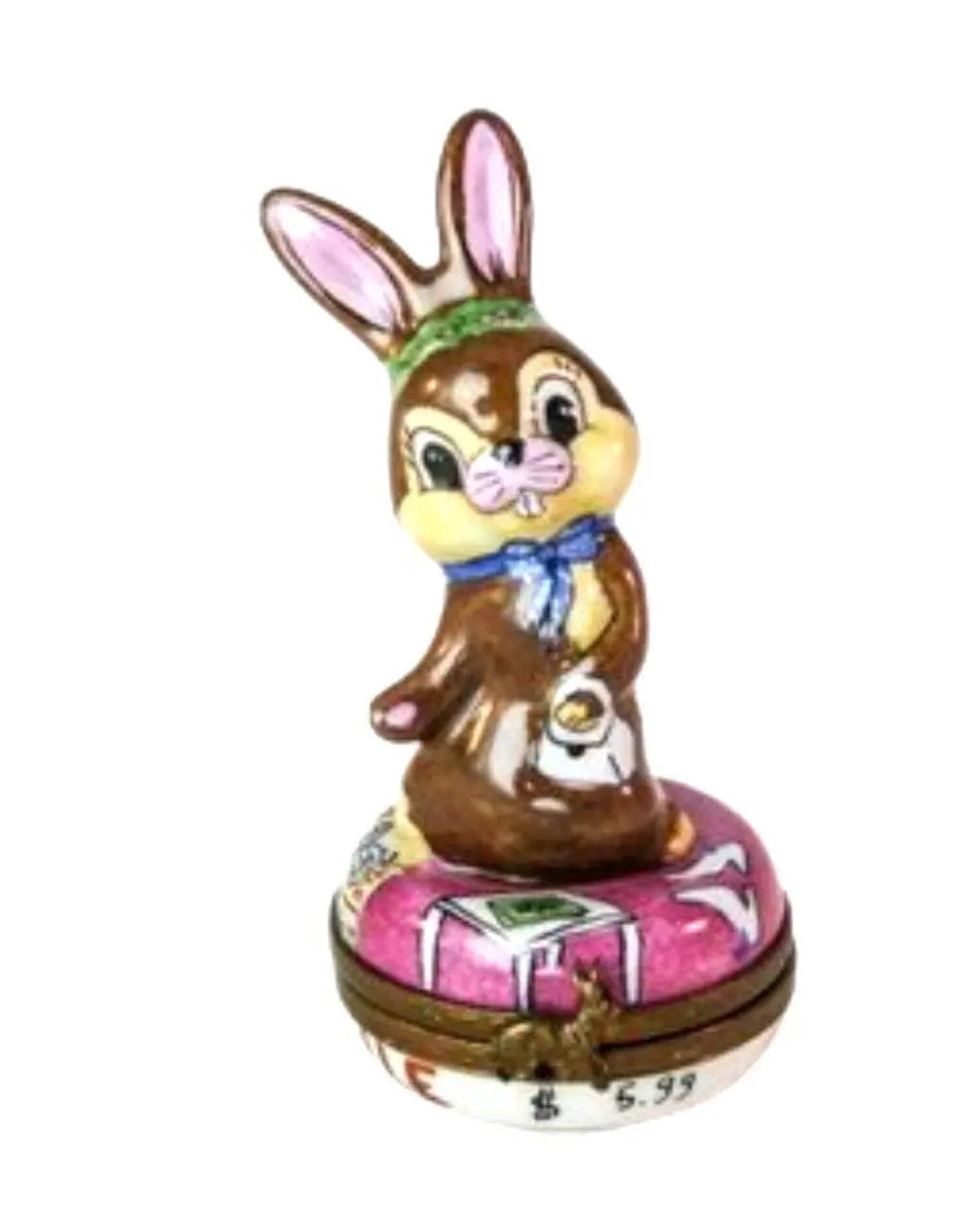 Rabbit Shopping Limoges Box Porcelain Figurine - Walmart.com