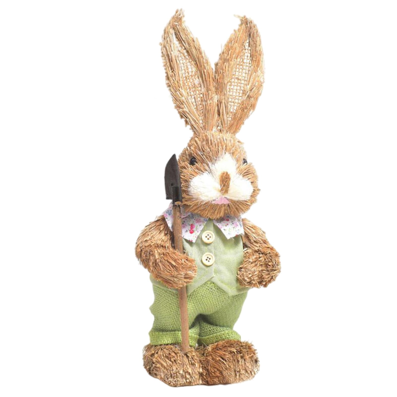 Rabbit Simulation Desktop Figurine,Kids Toys Holiday Home Easter Theme ...