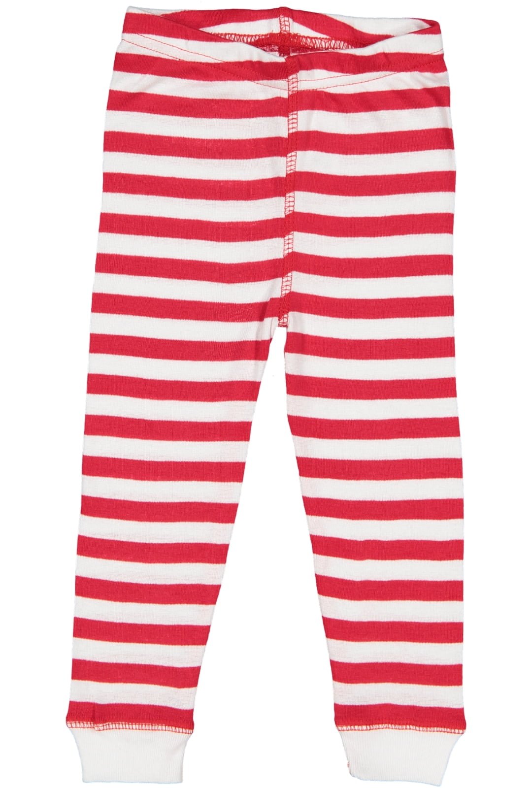 Rabbit Skins - Baby Rib Infant Pajama Pants, Red & White Stripe/White ...