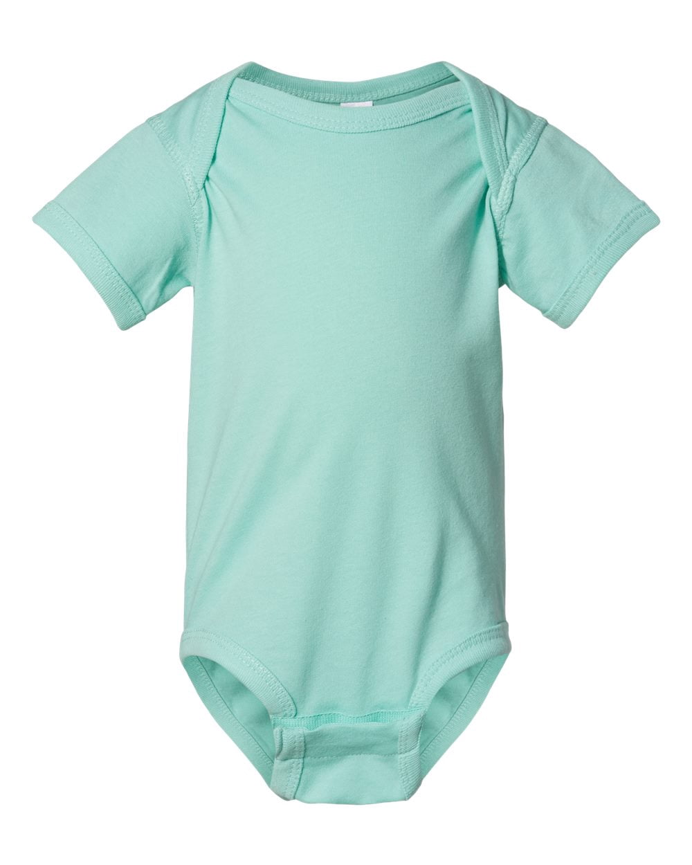 Rabbit Skins Infant 100% Cotton Jersey Lap Shoulder Short Sleeve ...