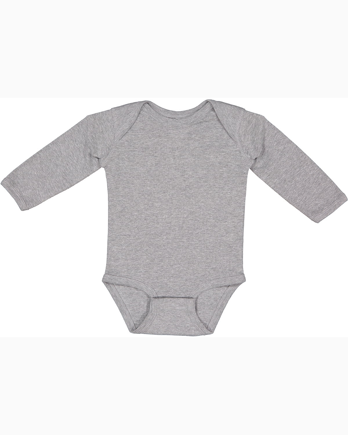 Rabbit Skins Infant Baby Rib Lap Shoulder Long Sleeve Creeper - 4411 ...