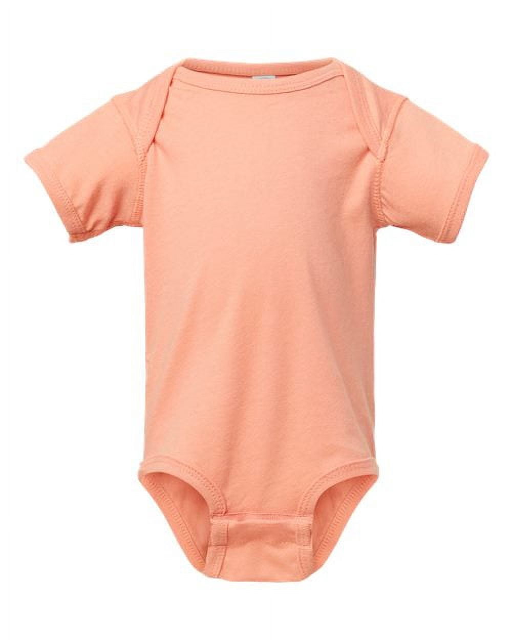 Rabbit Skins - Infant Fine Jersey Bodysuit - 4424 - Sunset - Size: NB ...