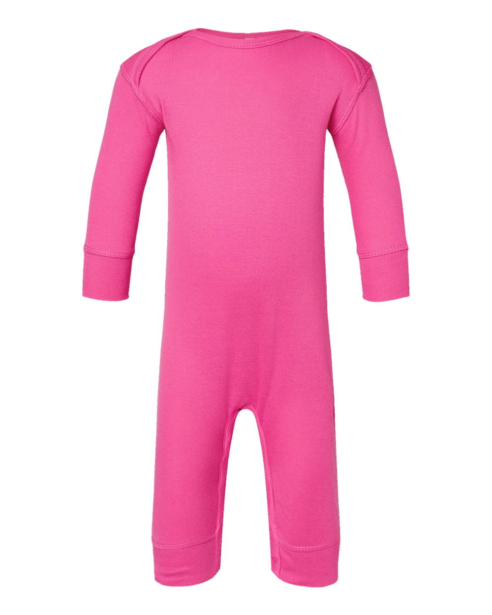 Rabbit Skins Infant Long Legged Baby Rib Bodysuit 24M Raspberry ...