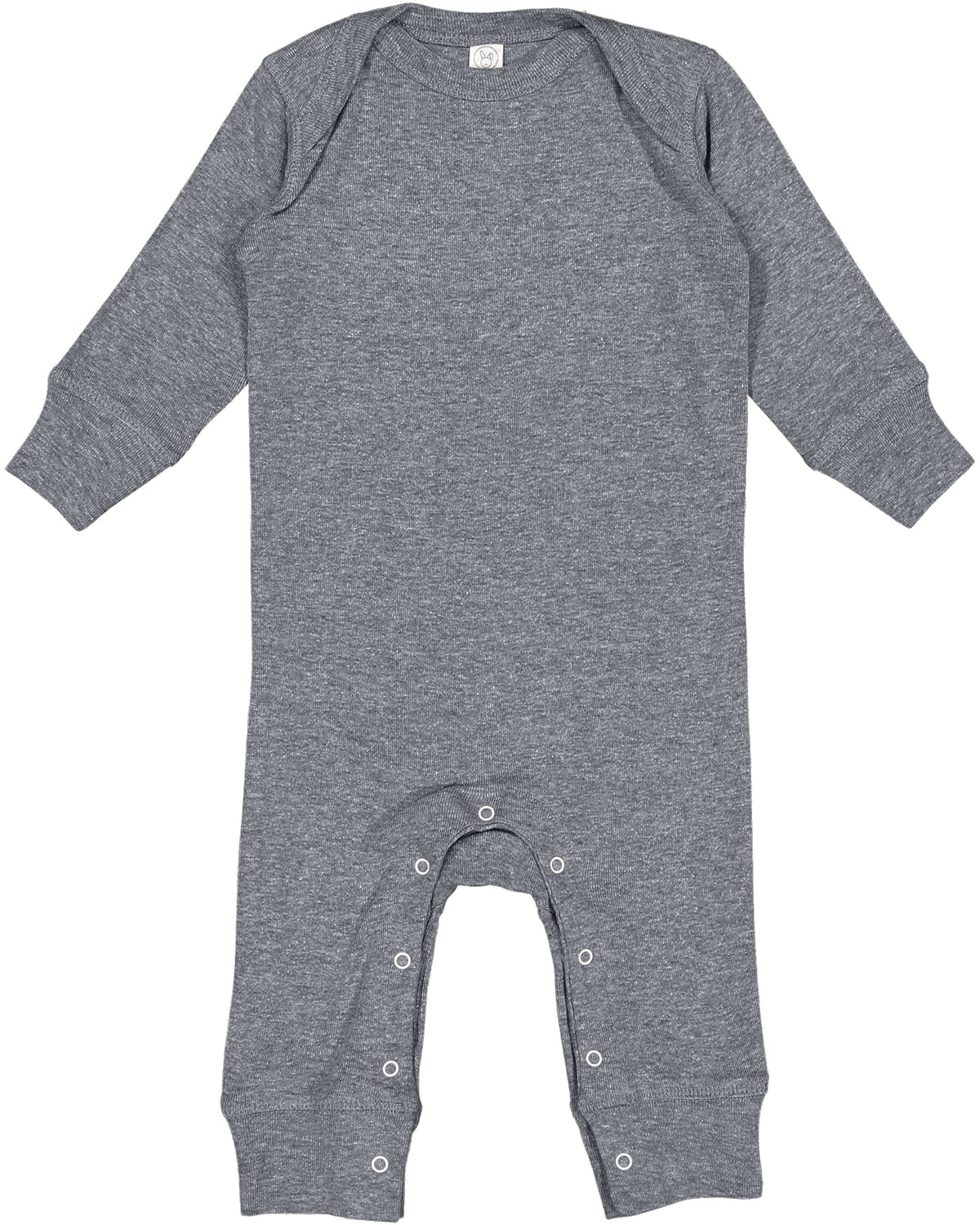 Rabbit Skins Infant Long-Sleeve Baby Rib Coverall - 4412 - Walmart.com