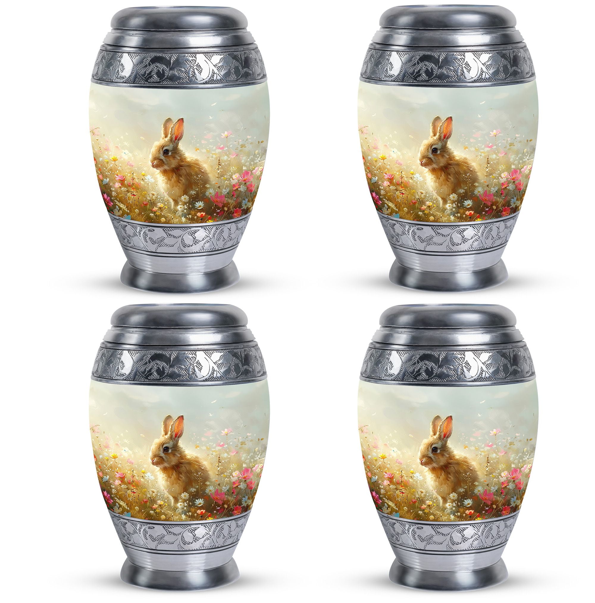 Rabbit Springtime Bunny Fields Urns For Human Ashes Adult Female ...
