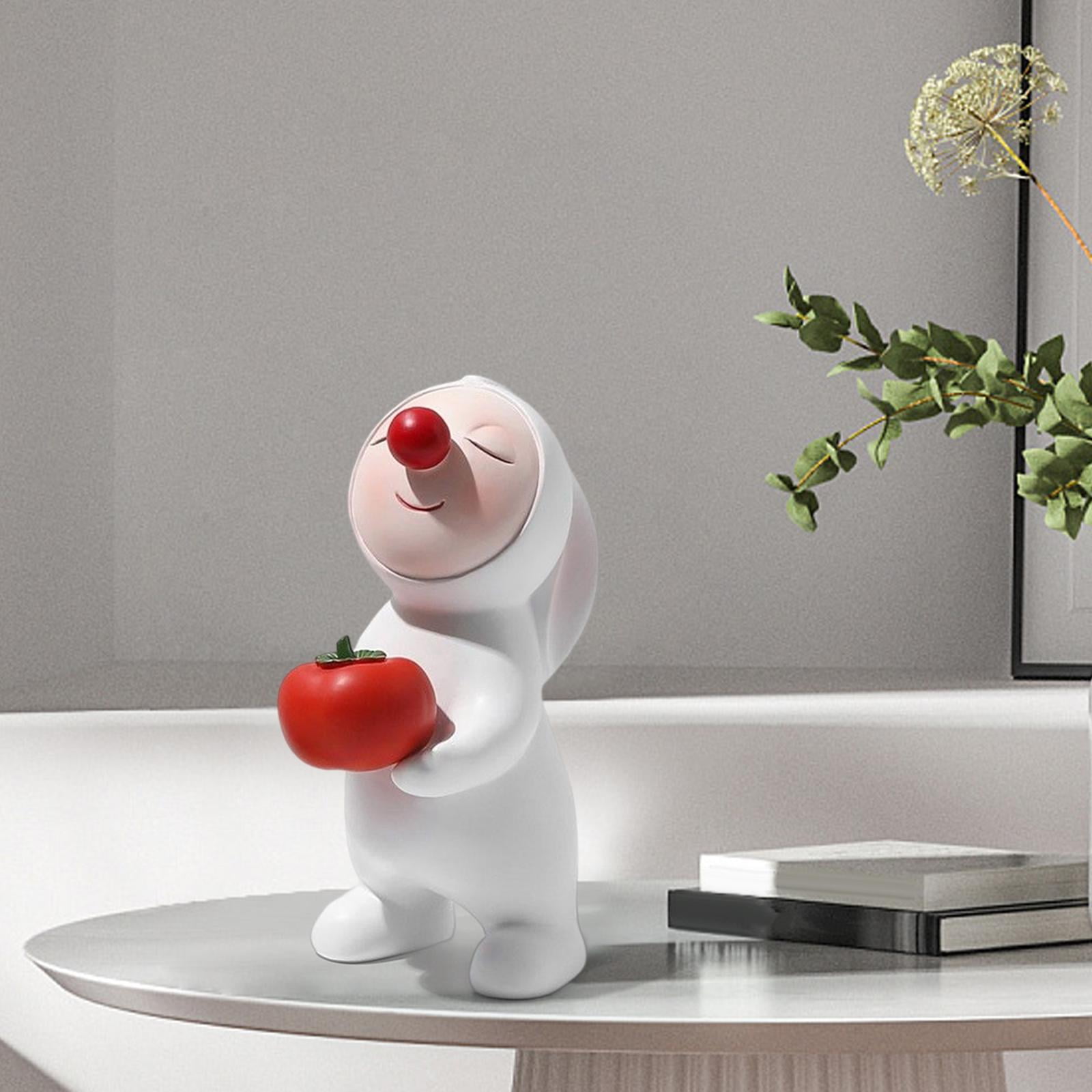 Rabbit Statue Bunny Figure Sculpture Ornament Decorative Animal Craft ...