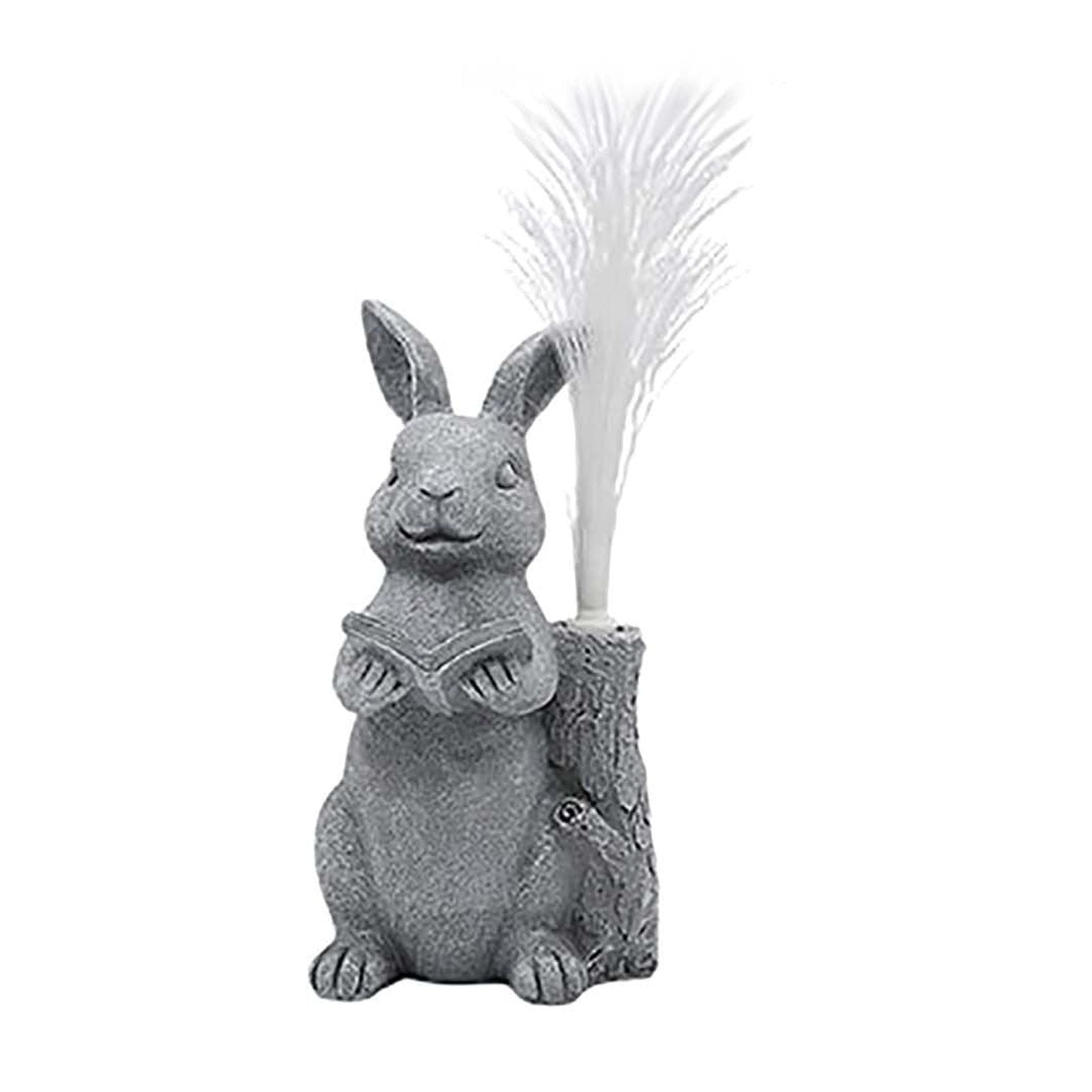 Rabbit Statue Solar Garden Decor,Resin Rabbit Statues and Colour ...