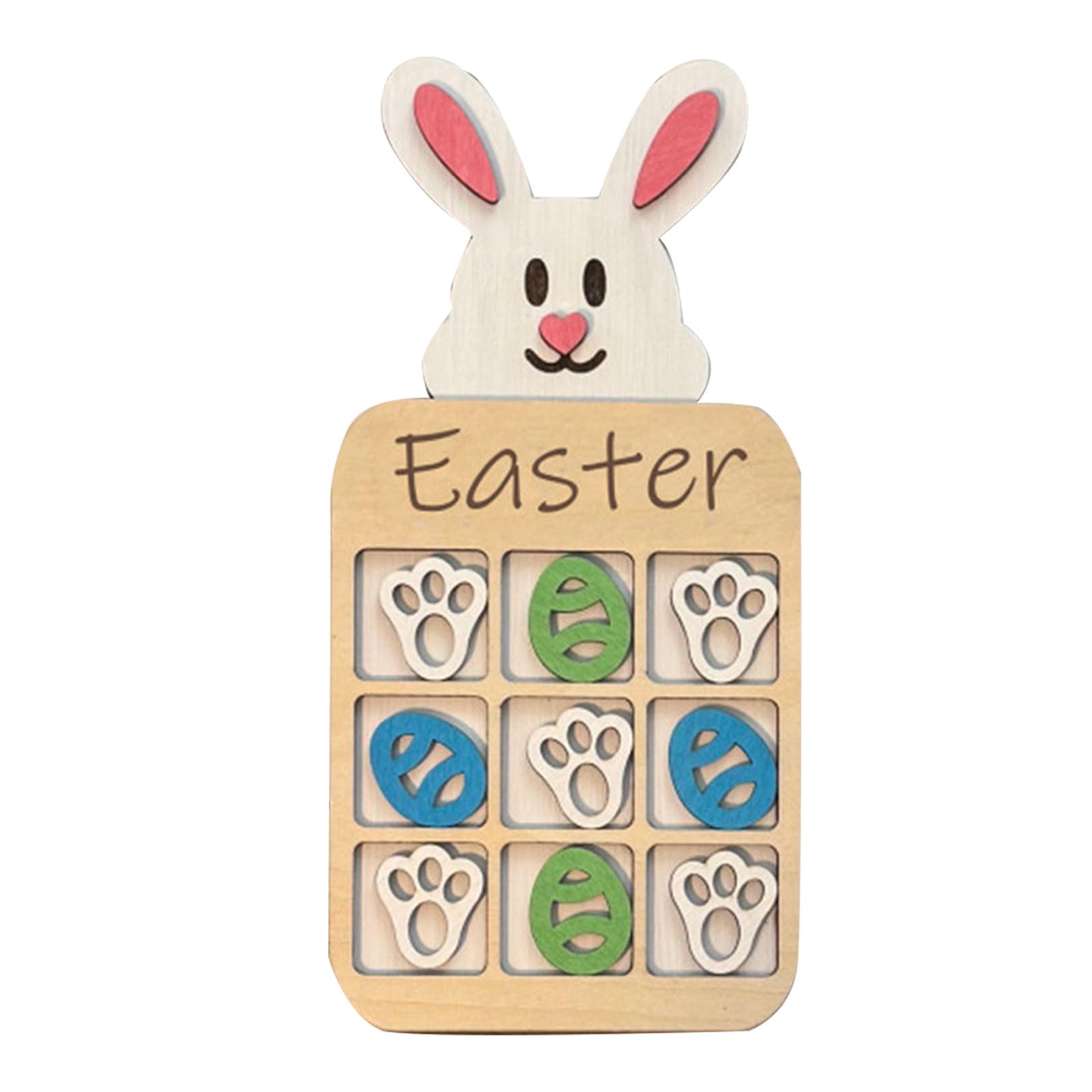 Rabbit Tac Toe Children's Easter Toy Easter Tac Toe Strategy Board ...