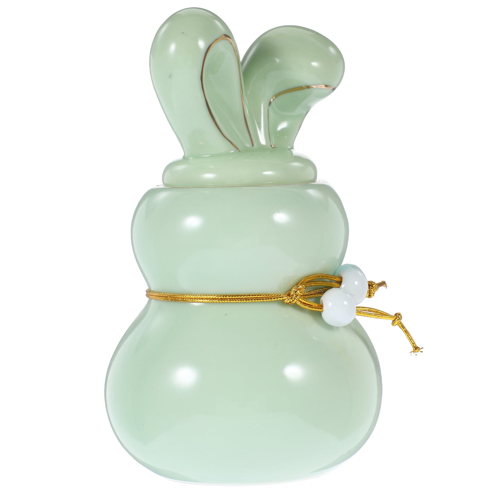 Rabbit Tea Retro Decor Ceramic Candy Jar Easy to Clean Sugar Bowl ...