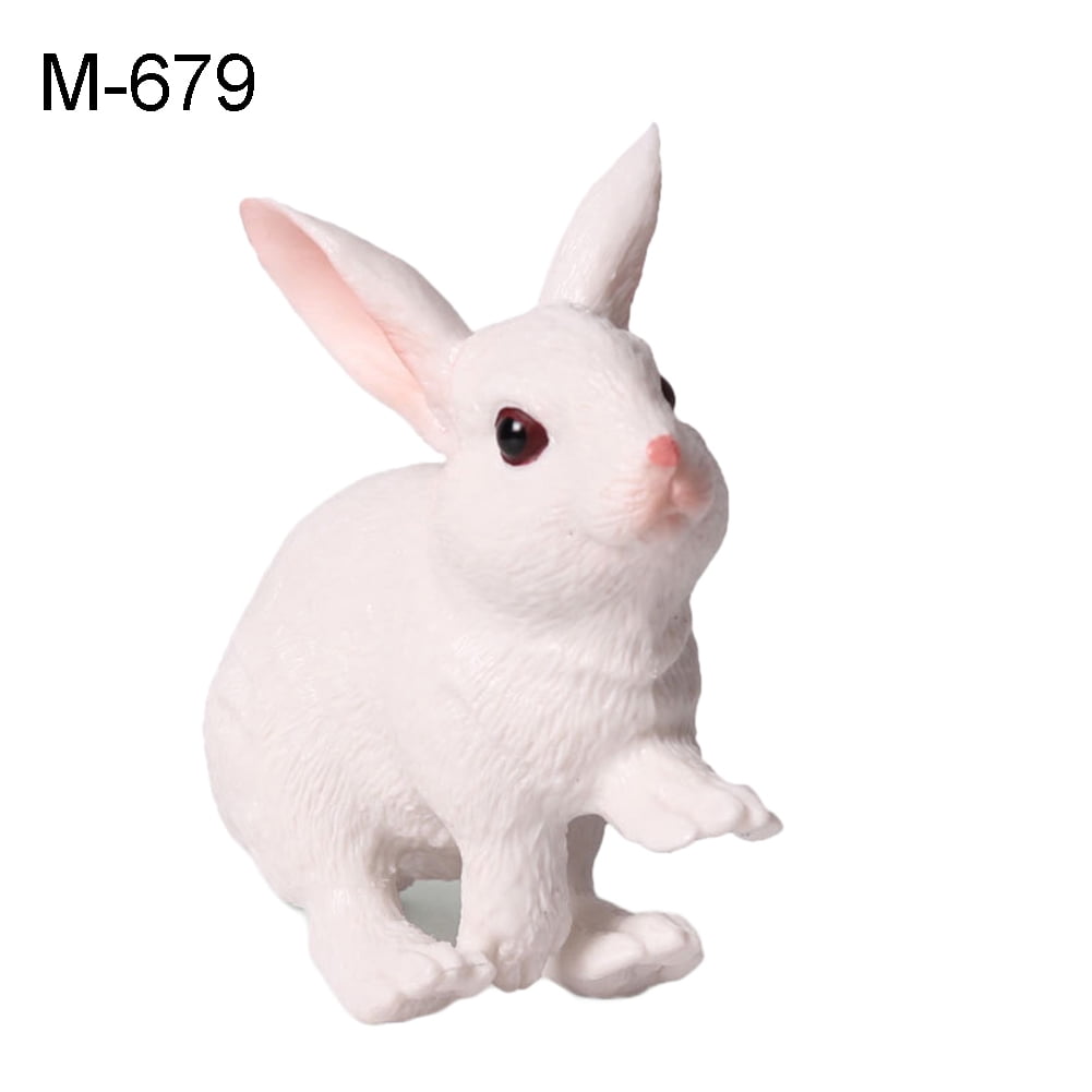 Rabbit Toy Figure, Rabbit Figure Toy Collection Playset, Cake Topper ...
