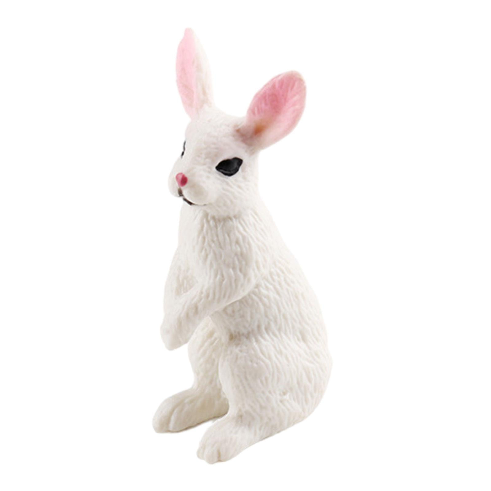 Rabbit Toy Figures Micro Landscape Ornament, Preschool Simulation ...