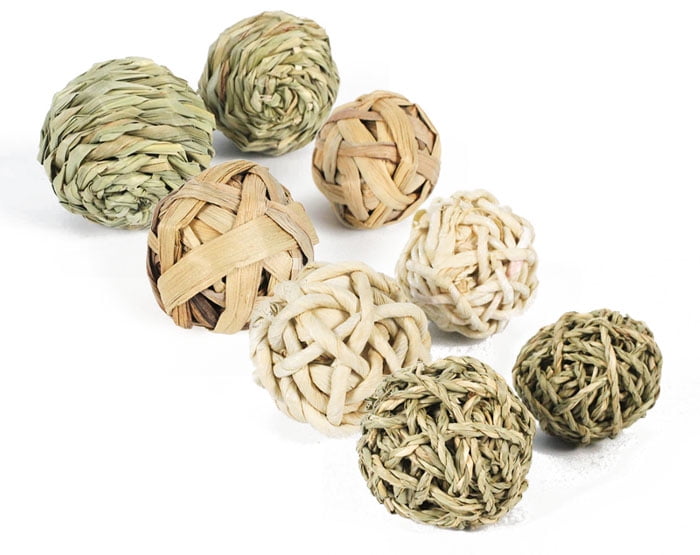 Rabbit Toys Edible Woven Grass Ball Willow Ball, Made of Timothy Grass ...