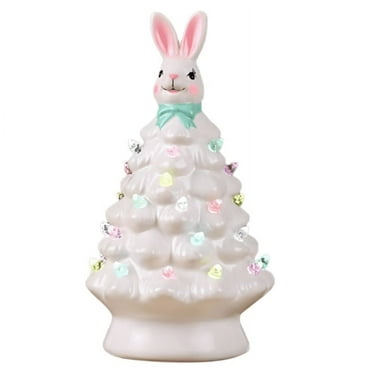 Vikakiooze Resin Bunny Tree Easter Decorations, Indoor Spring Home ...