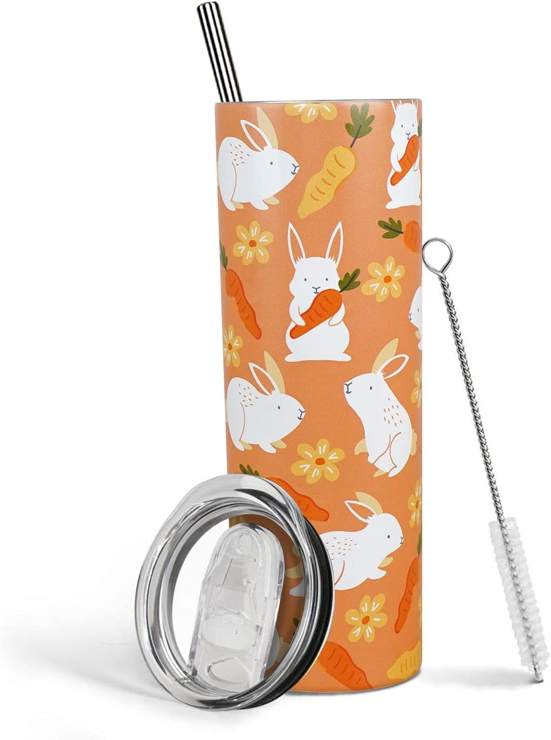 Rabbit Tumbler With Lid and Straw Stainless Steel 20oz Rabbit Skinny ...