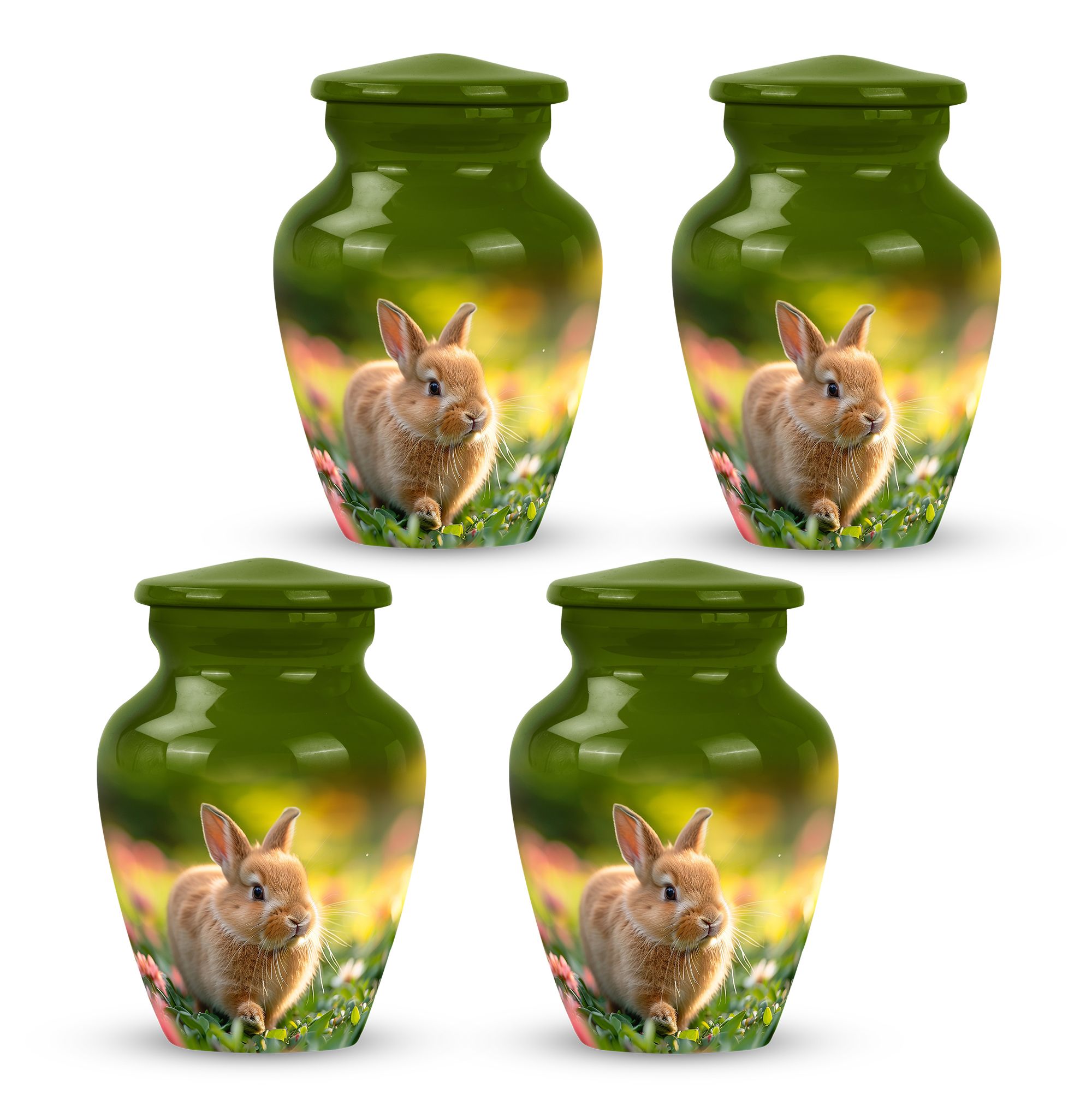 Rabbit Twilight Garden Bunny Memorial Urns And Keepsakes For Ashes ...