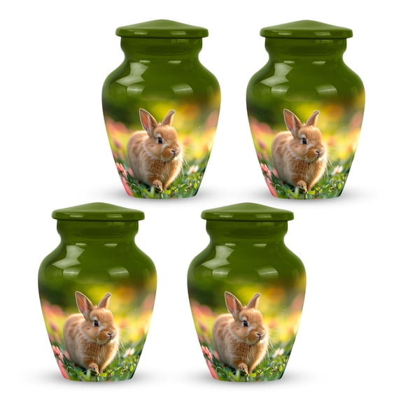 Rabbit Twilight Garden Bunny Memorial Urns And Keepsakes For Ashes ...