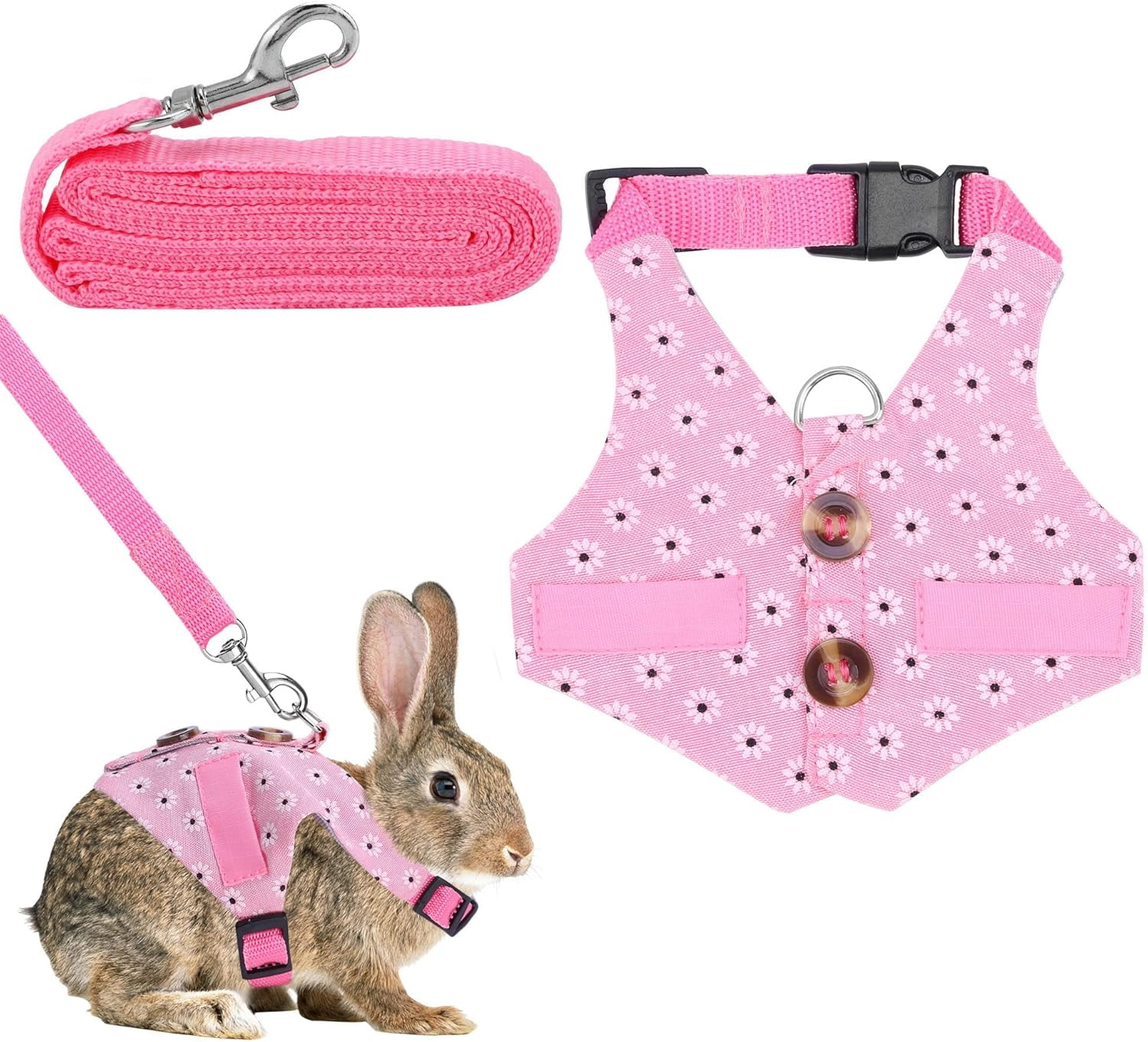 Rabbit Vest Harness and Leash Set Formal Suit Style Bunny Harness ...